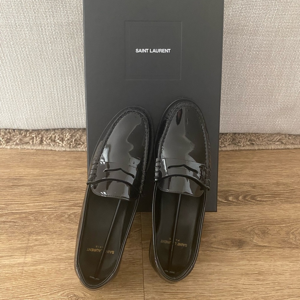 Saint Laurent Le Loafer Monogram Penny Loafers In Pat… - Gem